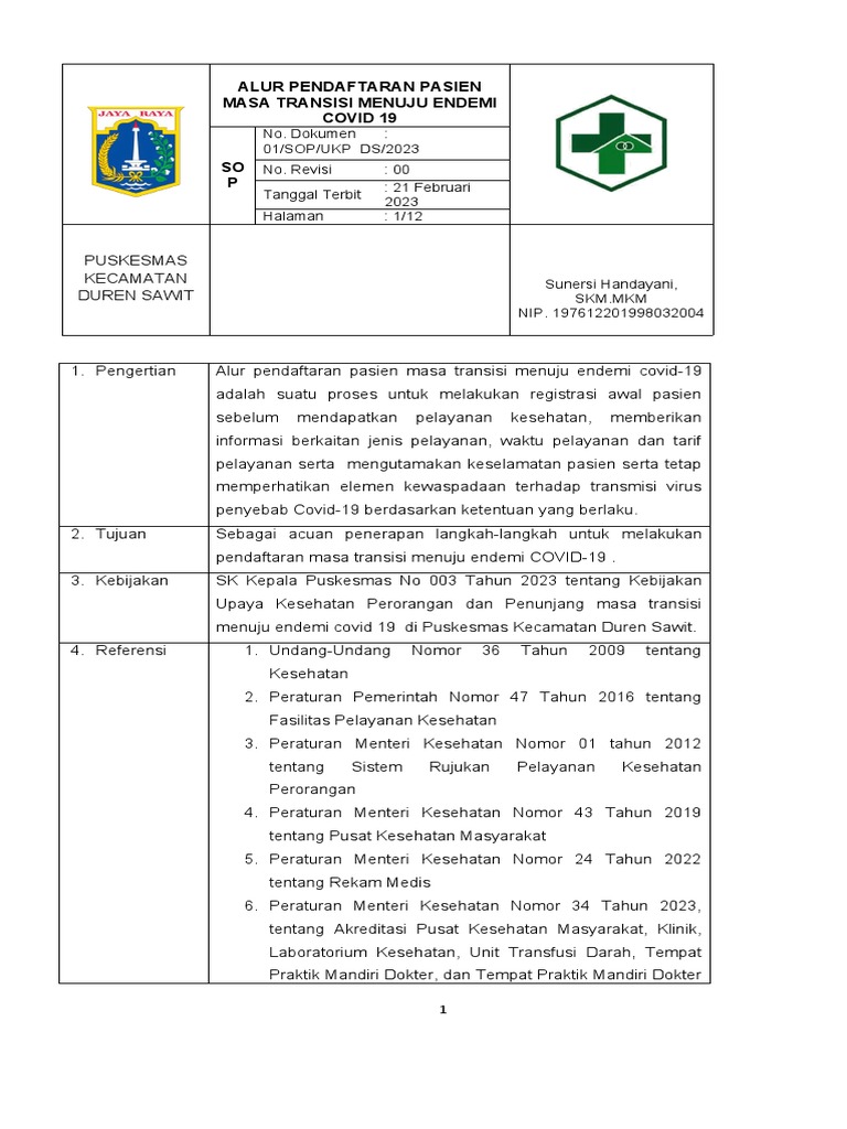 Sop Pendaftaran Masa Transisi 2023 | PDF | Pengembangan Diri | Sains & Matematika