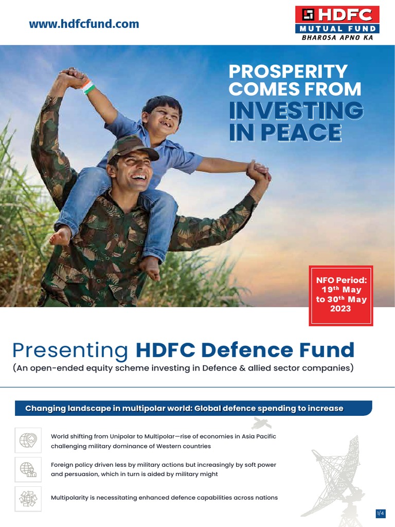 Leaflet - HDFC Defence Fund NFO (May 2023) - 2 | PDF | Economic Growth ...