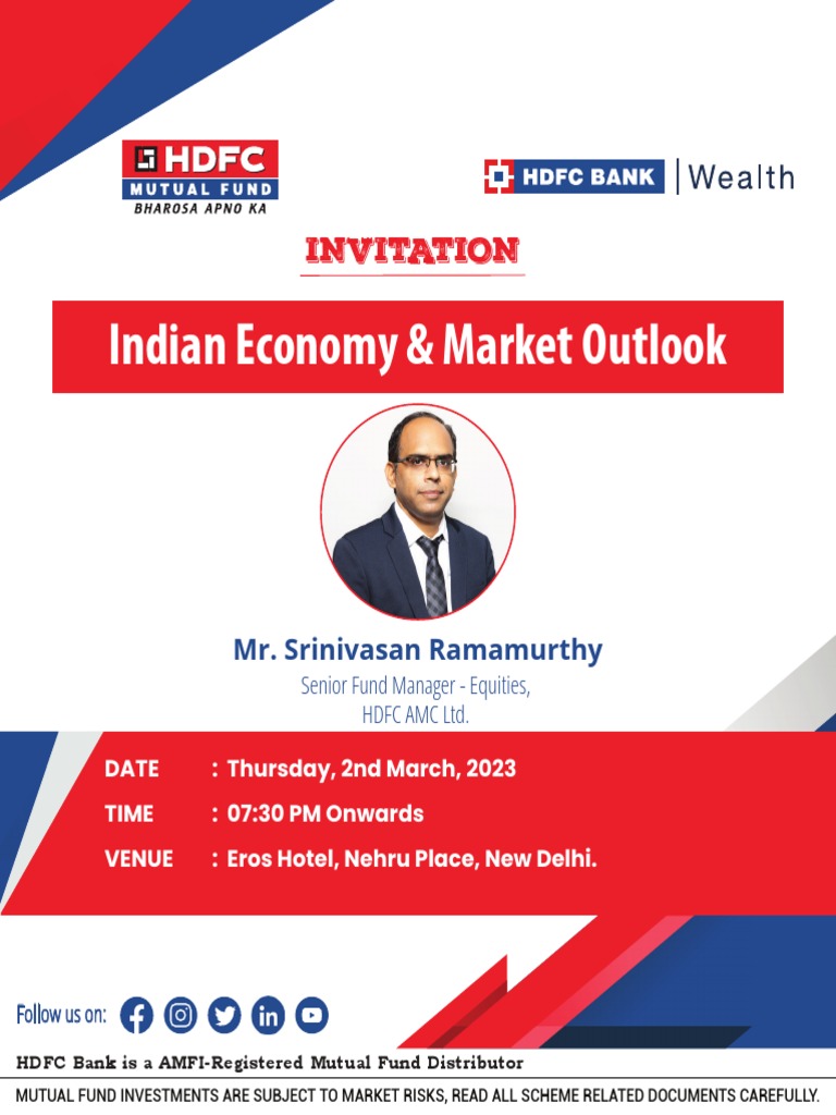HDFC AMC Market Outlook Invitation | PDF | Finance & Money Management