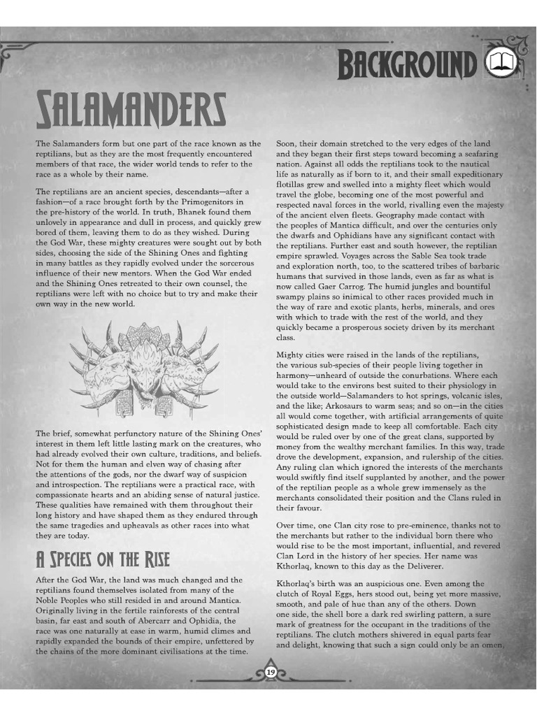 Lore Salamanders | PDF