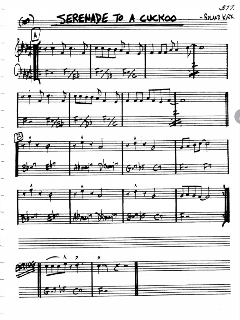 Serenade To A Cuckoo | PDF