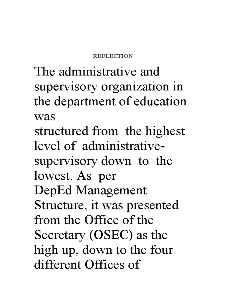 REFLECTION | PDF | Cognition | Learning