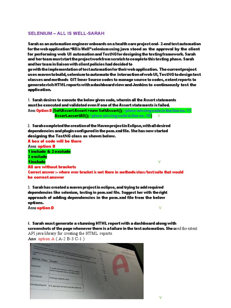 Asa All | PDF | Selenium (Software) | Software Testing