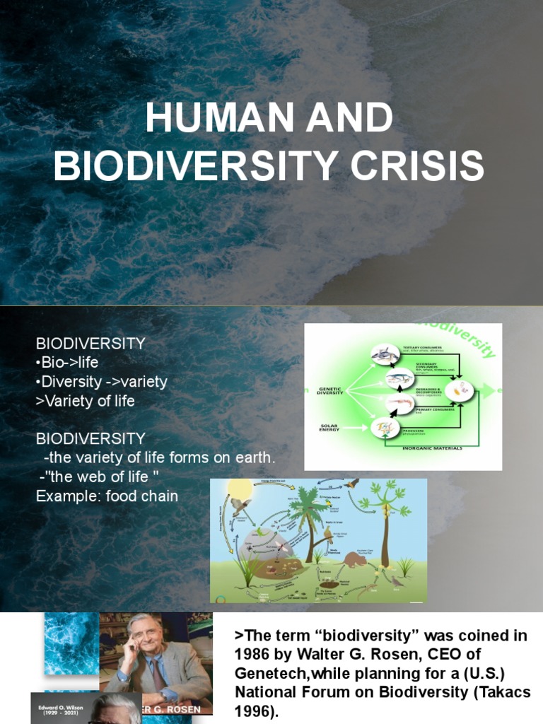EE2 - Human & Biodiversity Crisis | PDF | Evolution | Biodiversity