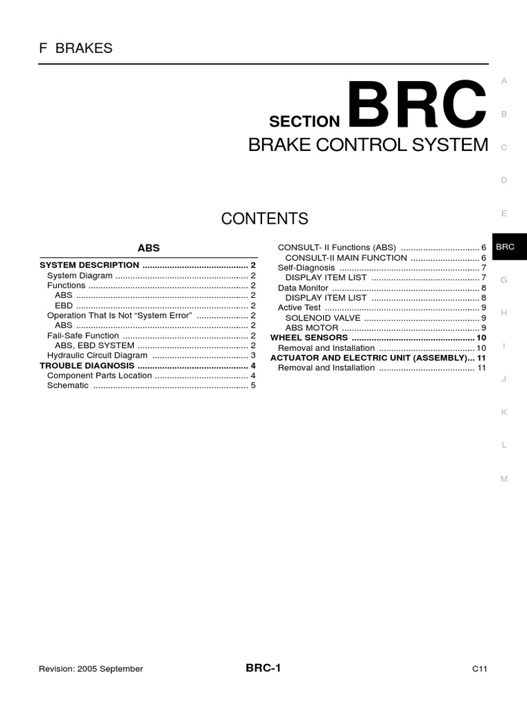 BRC - Brake Control System | PDF | Anti Lock Braking System | Brake