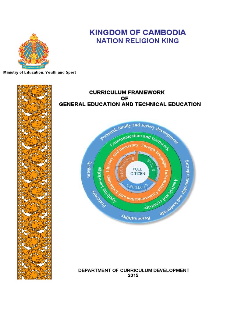 Cambodia General Education Framework | PDF | Curriculum | Learning