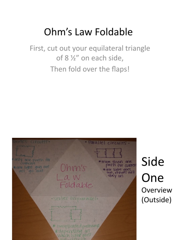 Foldable Ohm's Law | PDF