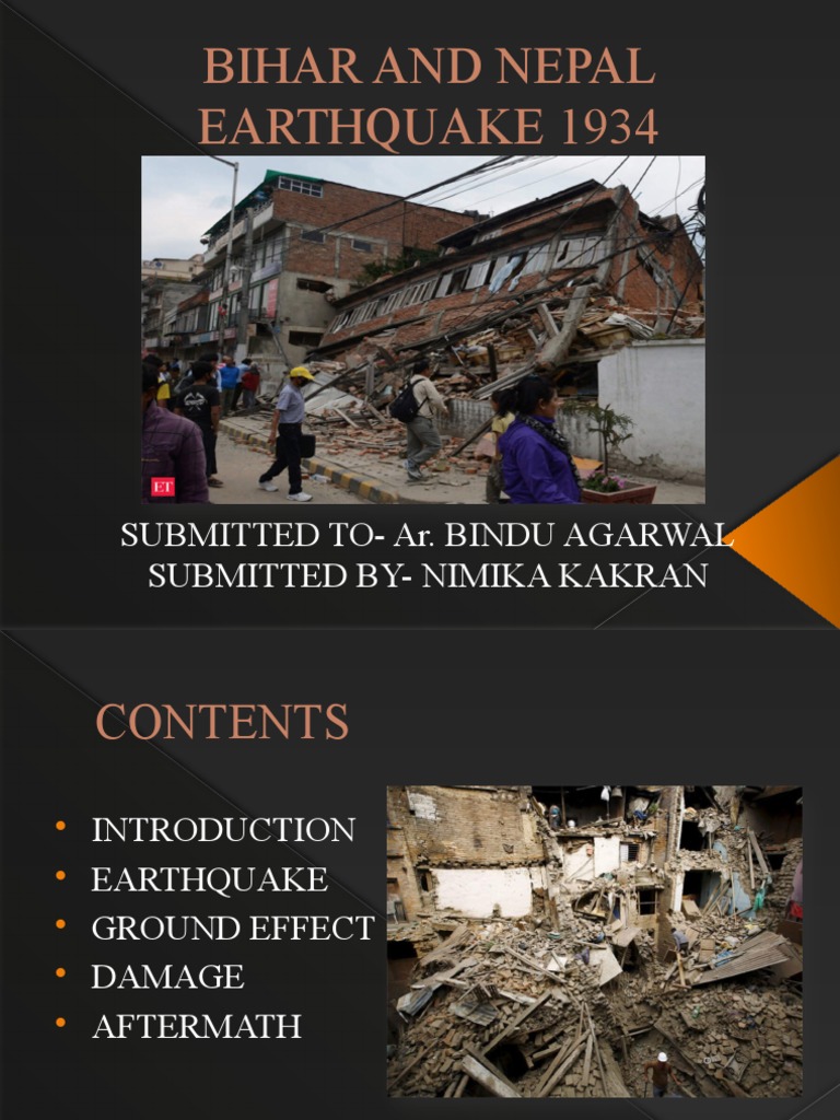 Bihar and Nepal Earthquake 1934 | PDF | Seismology | Nepal