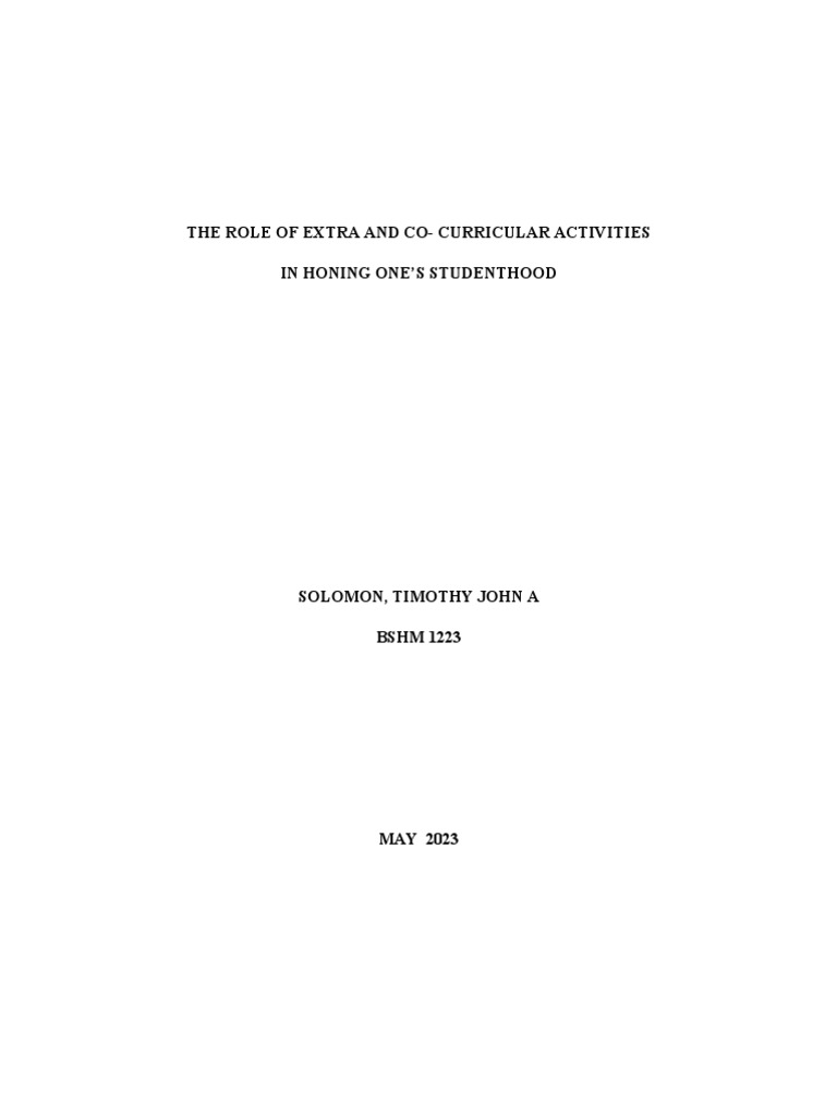 BSHM | PDF | Curriculum | Schools