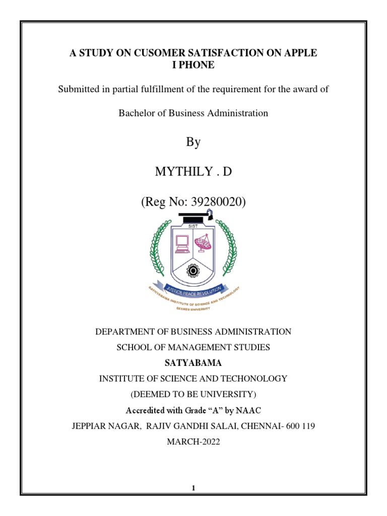 Sample Bba Project | PDF | Consumer Behaviour | Behavior