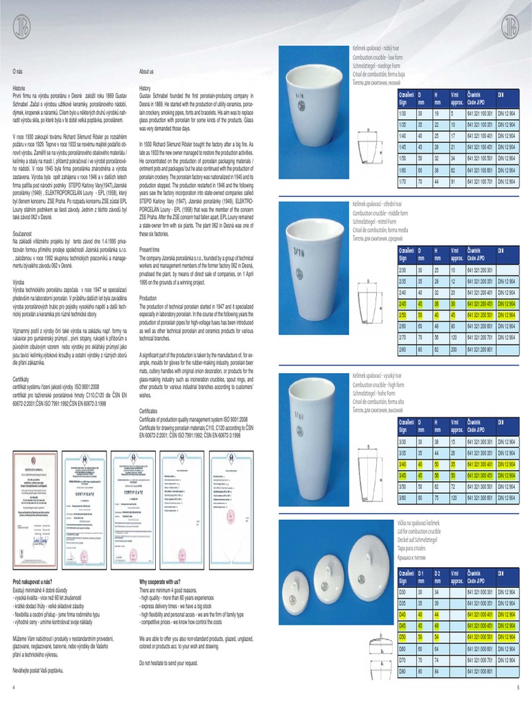 JIPO Catalogue Crucible | PDF | Combustion | Industrial Processes