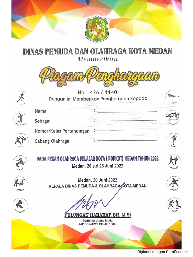 Piagam Penghargaan | PDF