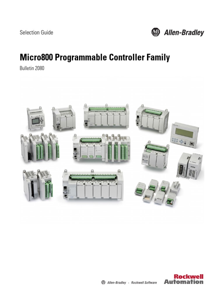 Micro800 Programmable Controller Family: Selection Guide | PDF | Mains Electricity ...