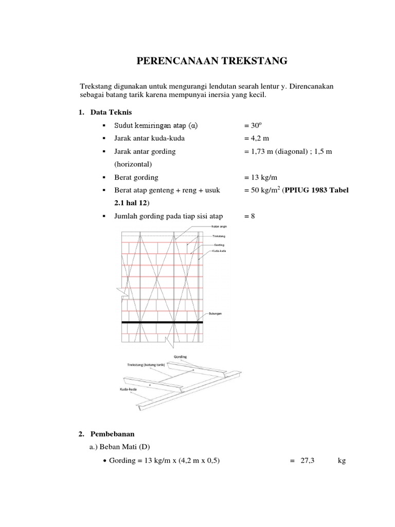 Perencanaan Trekstang | PDF