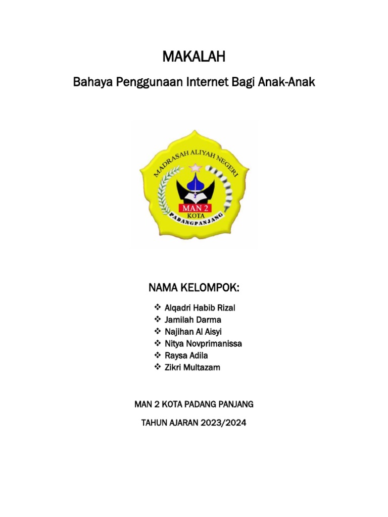 Bahaya Internet bagi Anak-Anak | PDF | Kesehatan Holistik