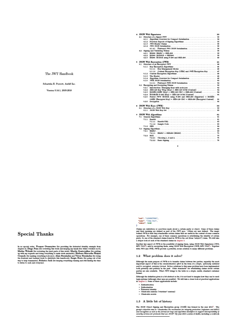 The JWT Handbook 2 | PDF | Http Cookie | Security Technology