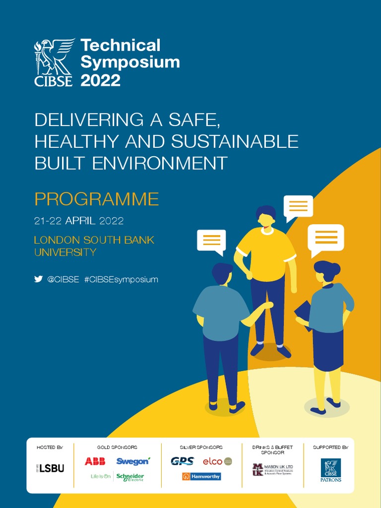 CIBSE Technical Symposium 2022 Programme | PDF | Sustainability | Climate Change Mitigation