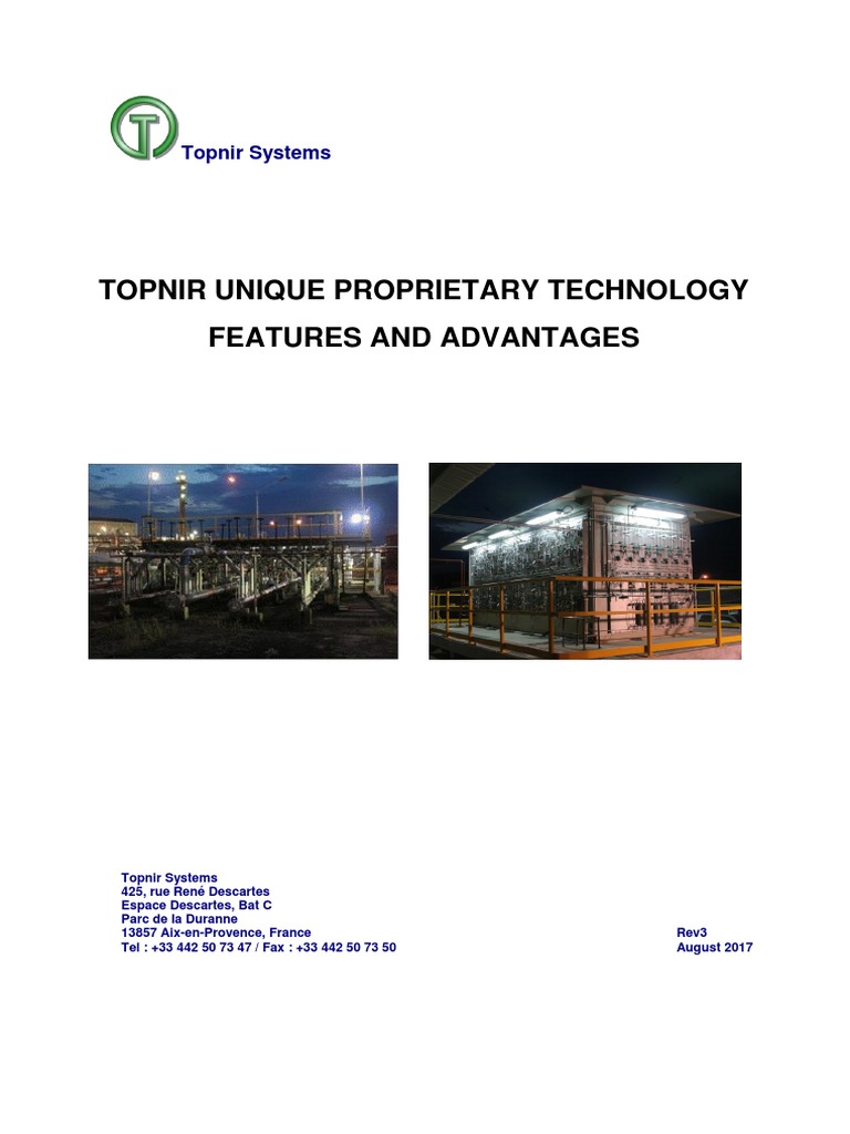 TOPNIR Technology Features and Advantages Rev3 | PDF | Databases | Graphical User Interfaces