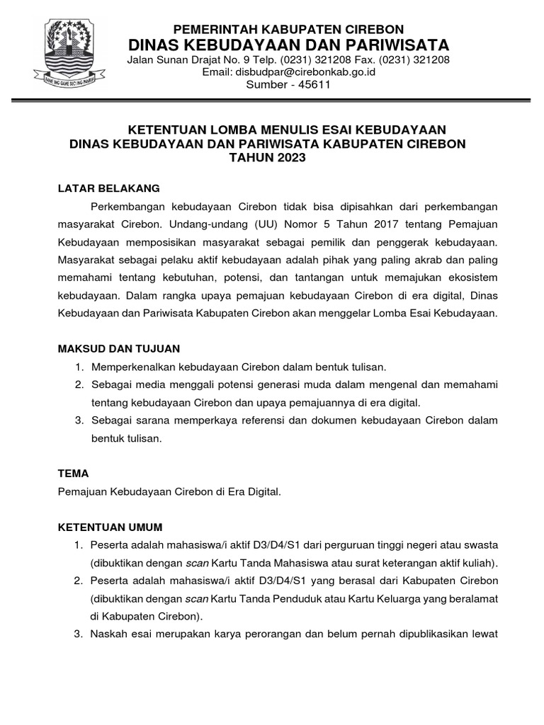 Ketentuan LEK 2023 | PDF