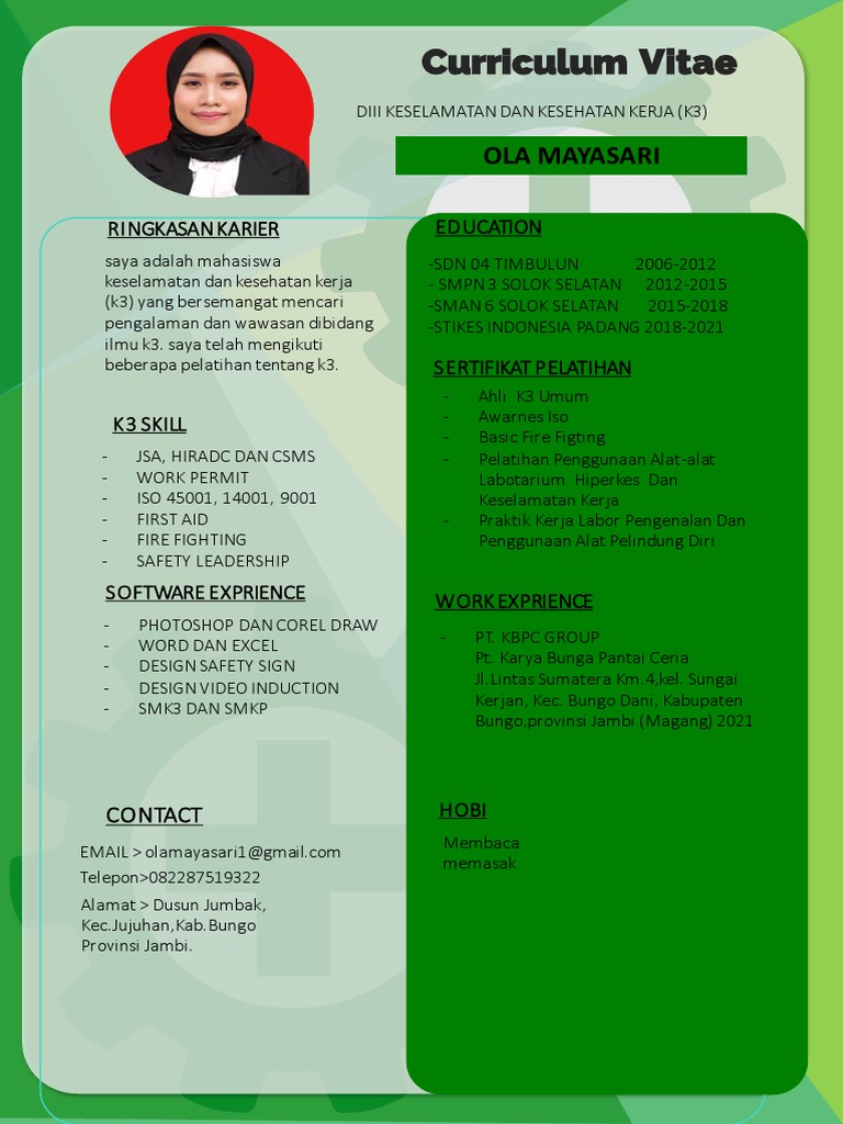 CV Ola Terbaru 2022 | PDF