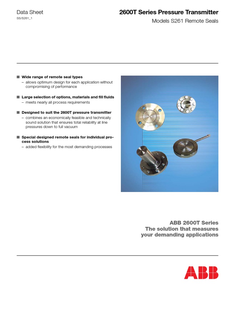 ABB Pressure Transmitter2 | PDF | Physical Sciences | Mechanical ...