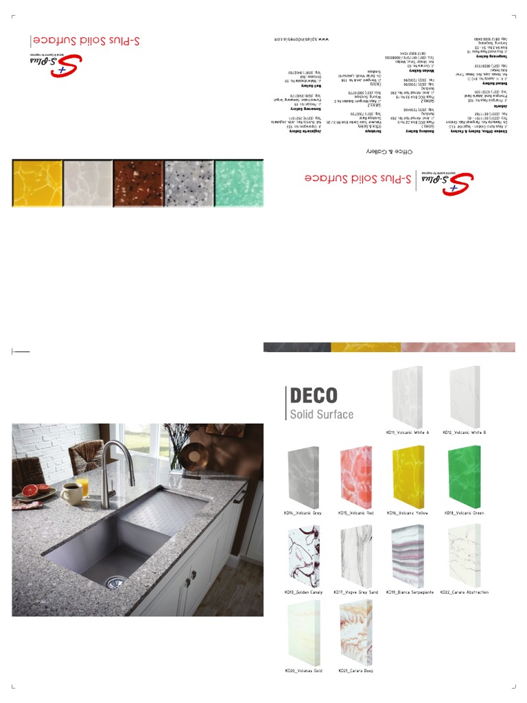 Katalog Solid Surface S-Plus | PDF