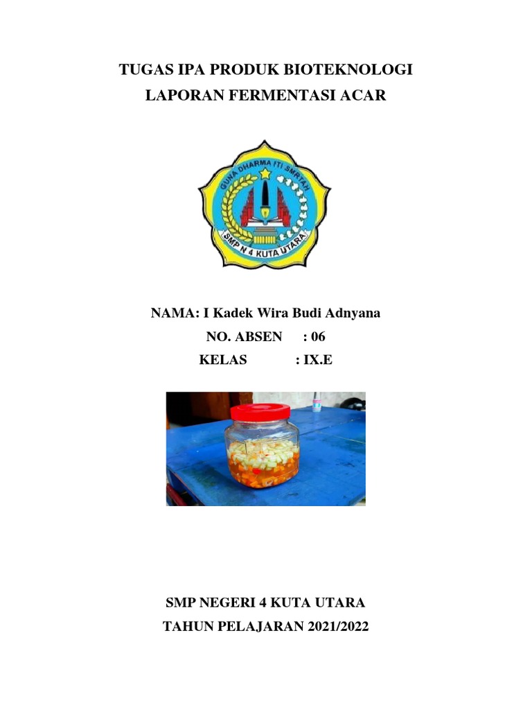 Format Tugas Ipa Produk Bioteknologi | PDF