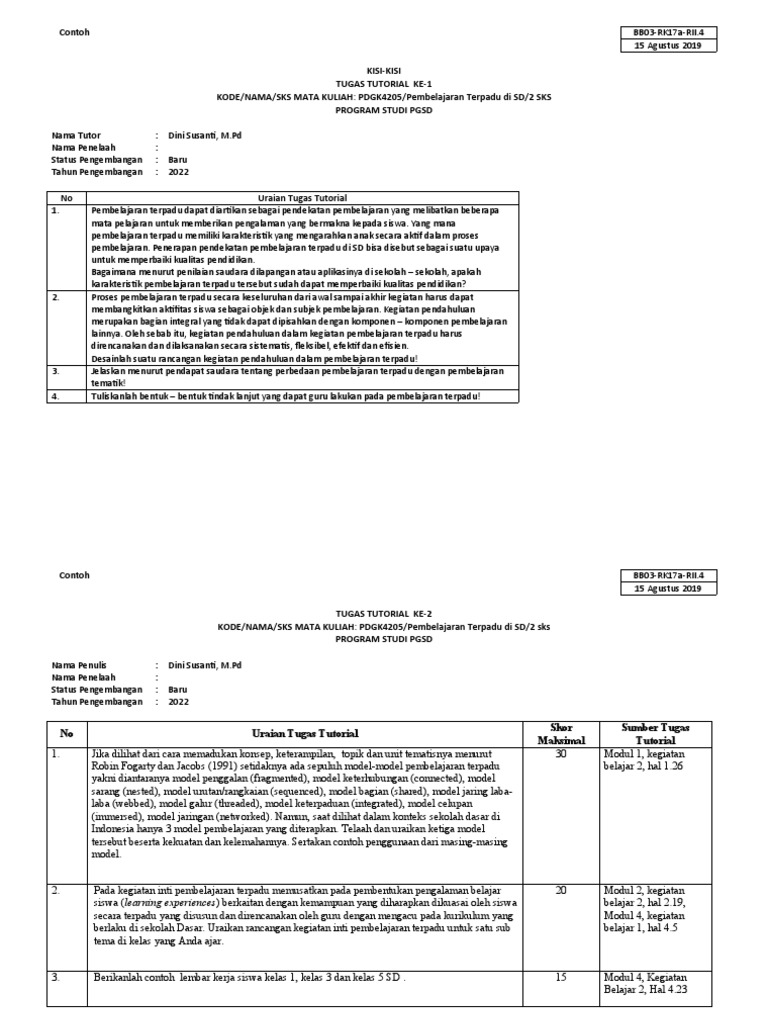 Uraian Tugas Tutorial 1 | PDF