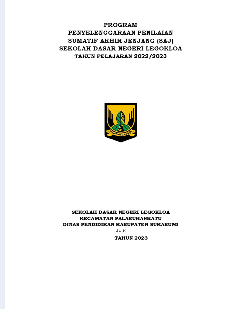 PROGRAM PENYELENGGARAAN SAJ 2023 Ok | PDF