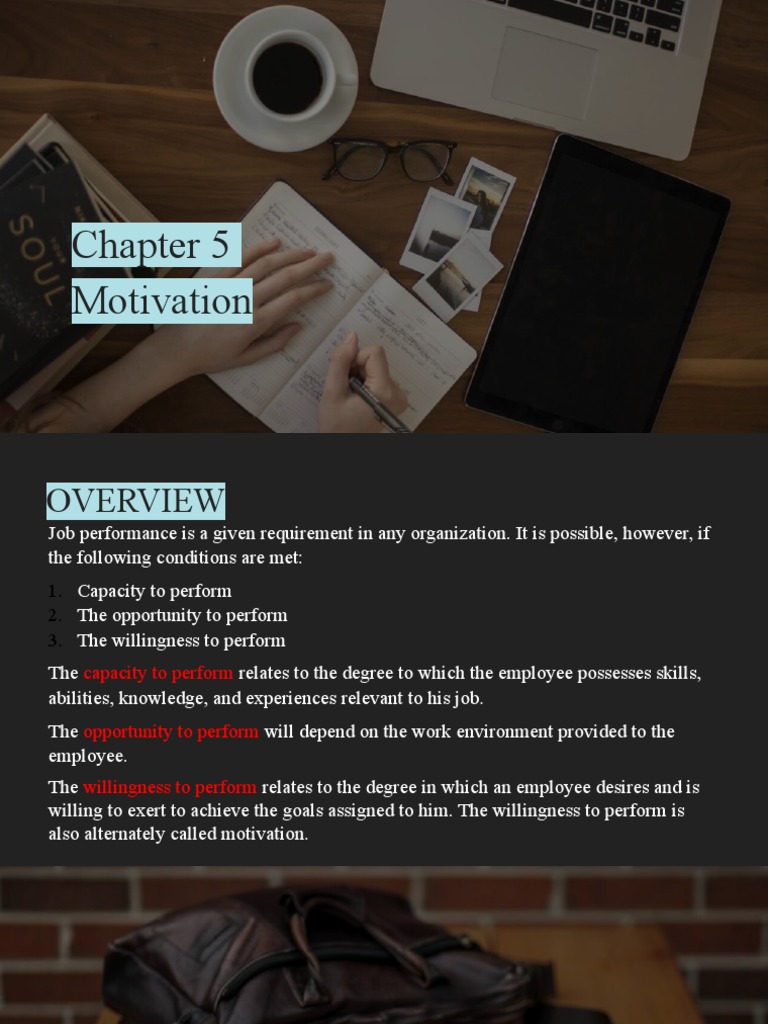 Chapter 5 - MOTIVATION | Download Free PDF | Motivation | Motivational
