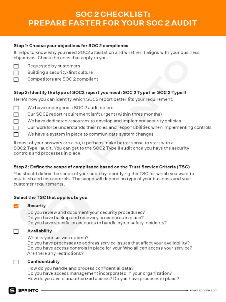 New SOC 2 Checklist LM | PDF | Information Security | Risk Assessment