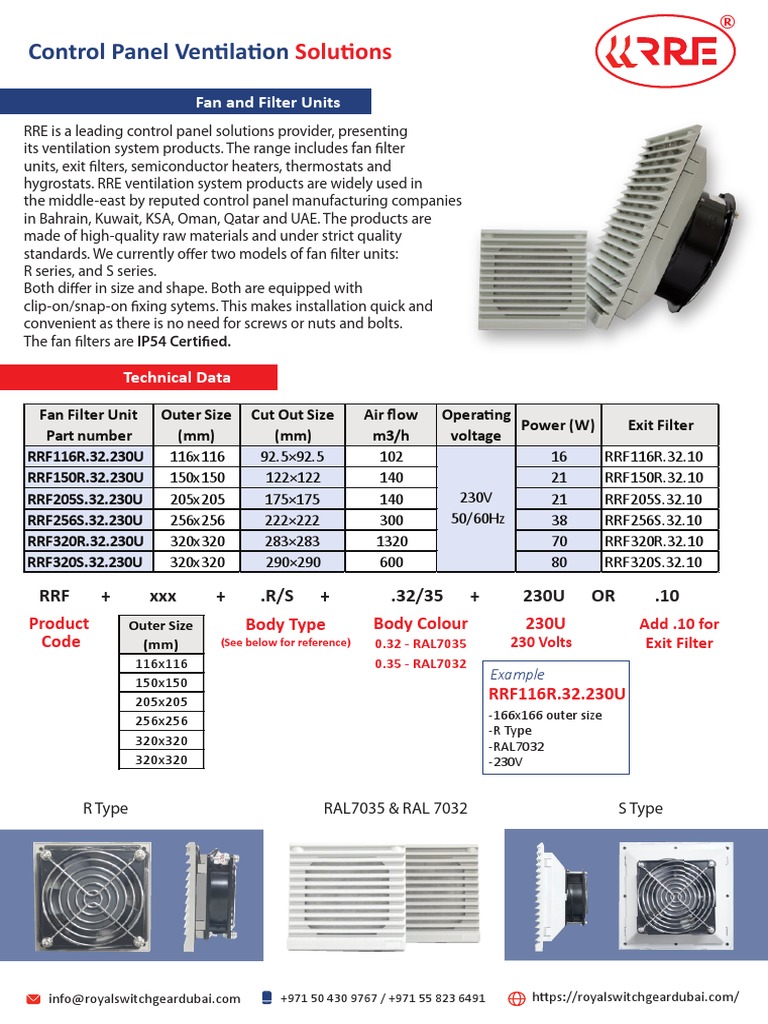 Control Panel Ventilation System v2.3 | PDF | Mains Electricity | Equipment