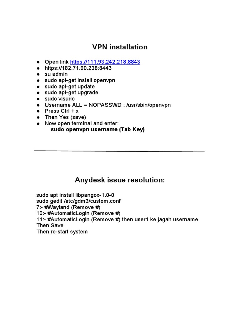 VPN Installation | PDF