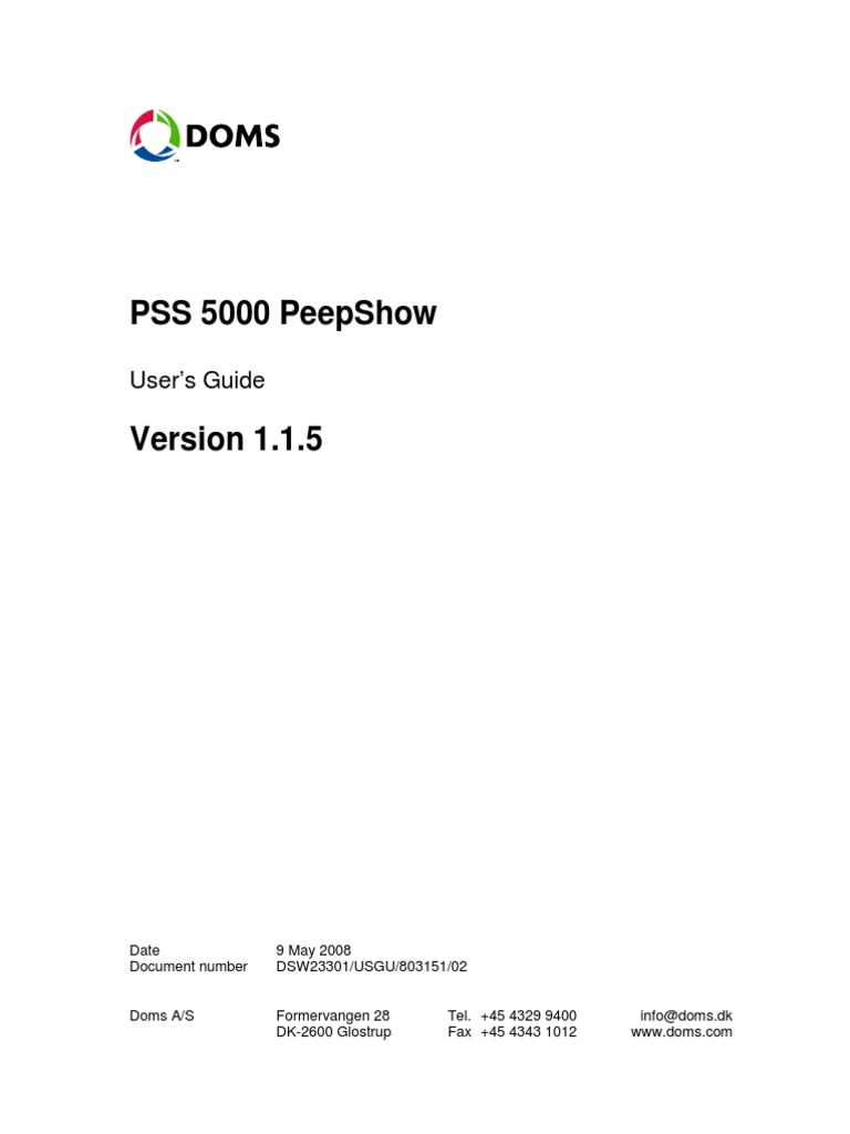 UserGuide PeepShow 803151 | PDF | Computer File | Transmission Control Protocol