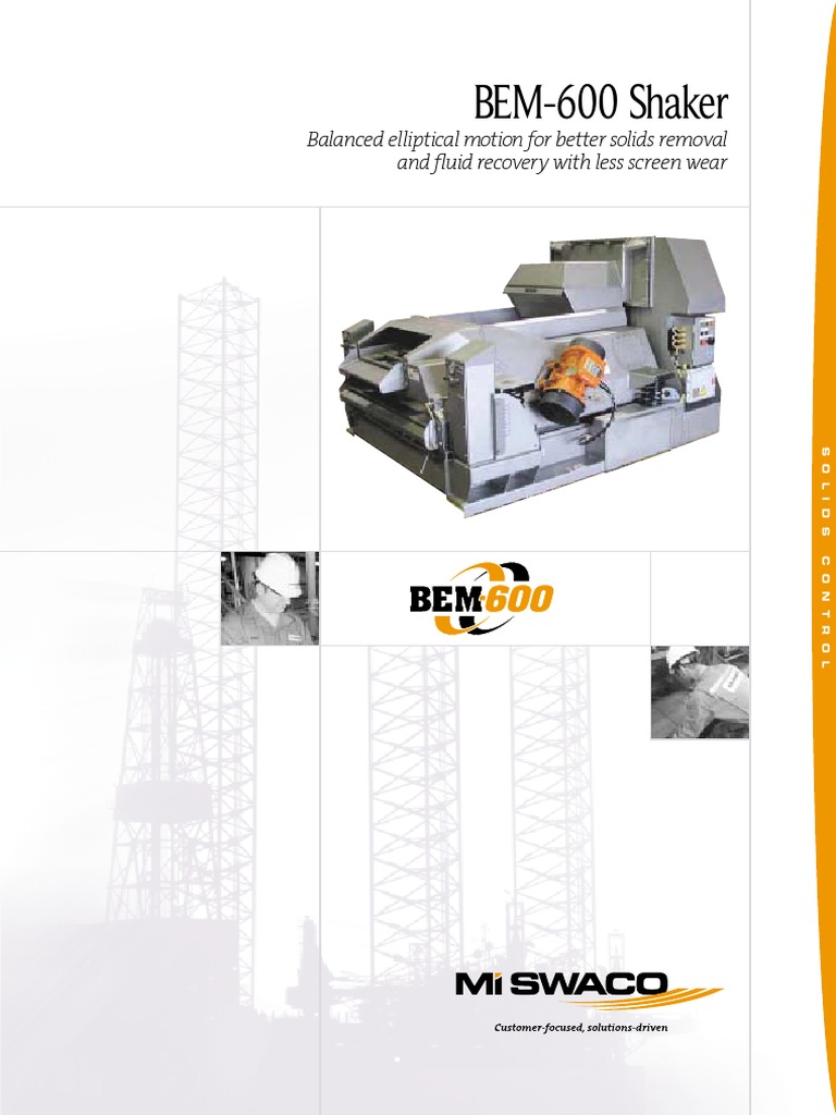 BEM-600 Shaker Product Brochure | PDF