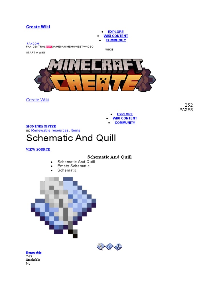 Schematic And Quill Guide | PDF | Materials