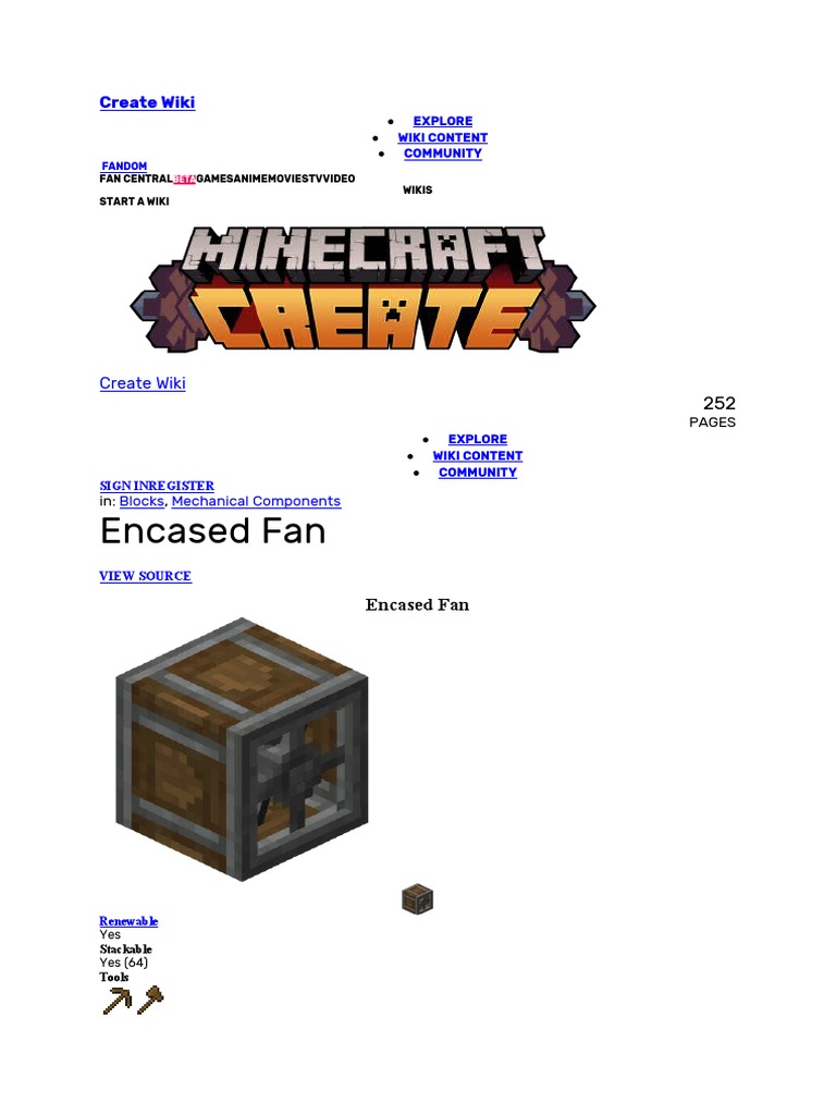 Encased Fan Create | PDF