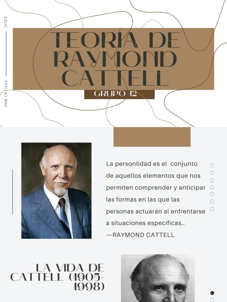 Teoría de Raymond Cattell - 230516 - 195634 | PDF | Infancia | Teoría