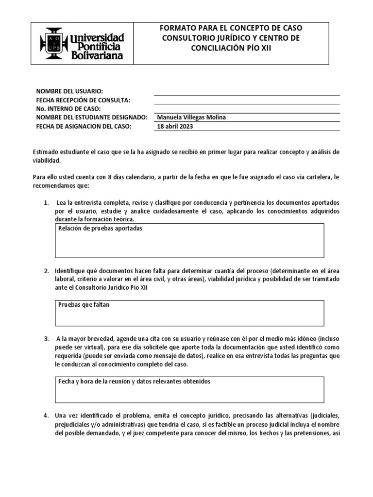 Formato de Concepto | PDF | Caso de ley | Justicia