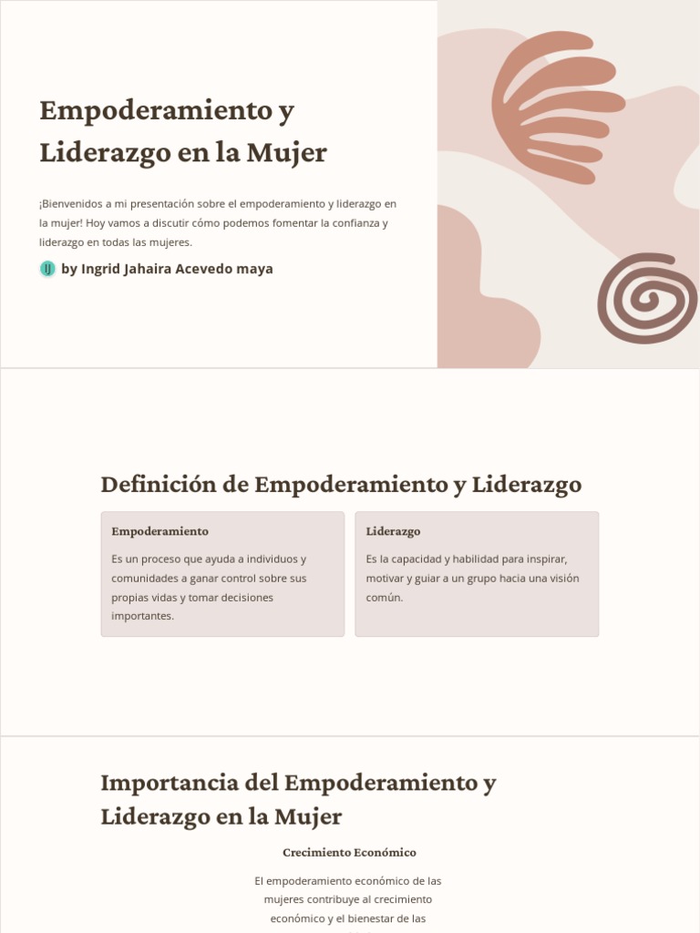 Empoderamiento Femenino | PDF | Liderazgo | Empoderamiento