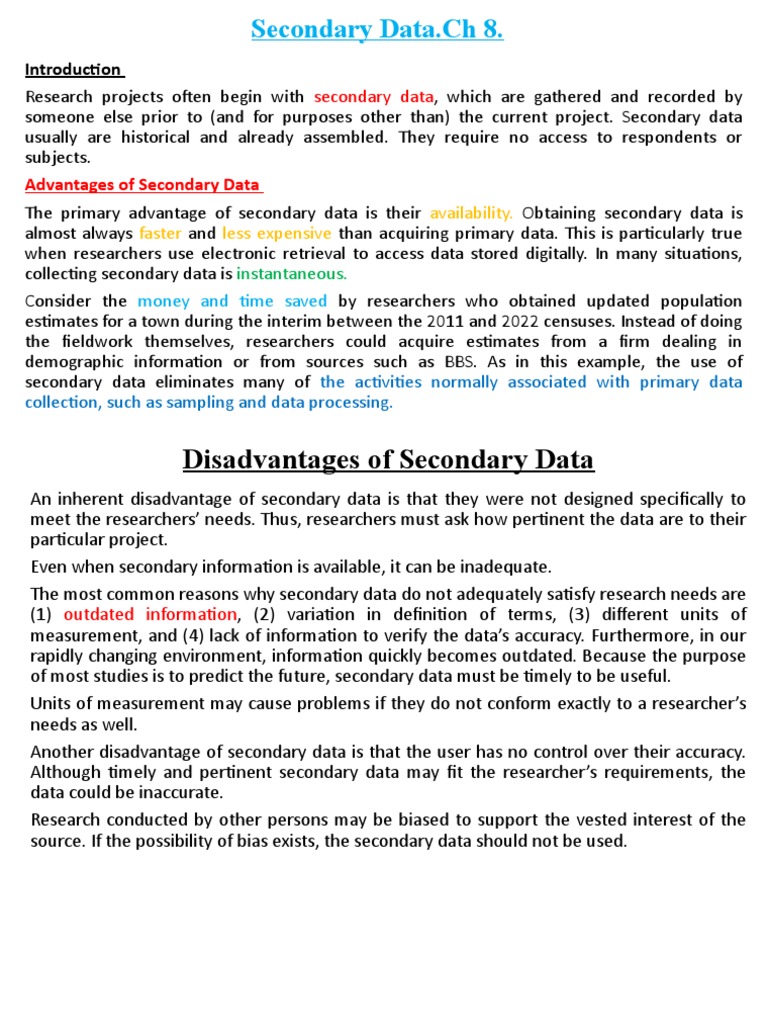 Secondary Data | PDF | Forecasting | Retail