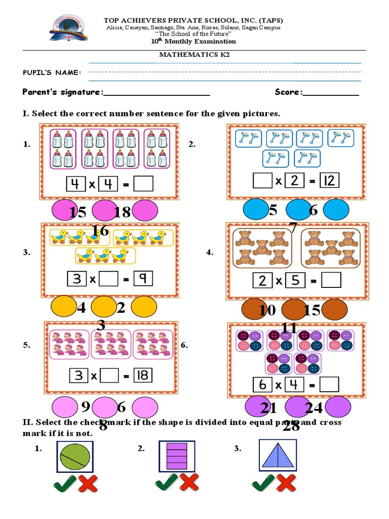 Kindergarten Math | PDF