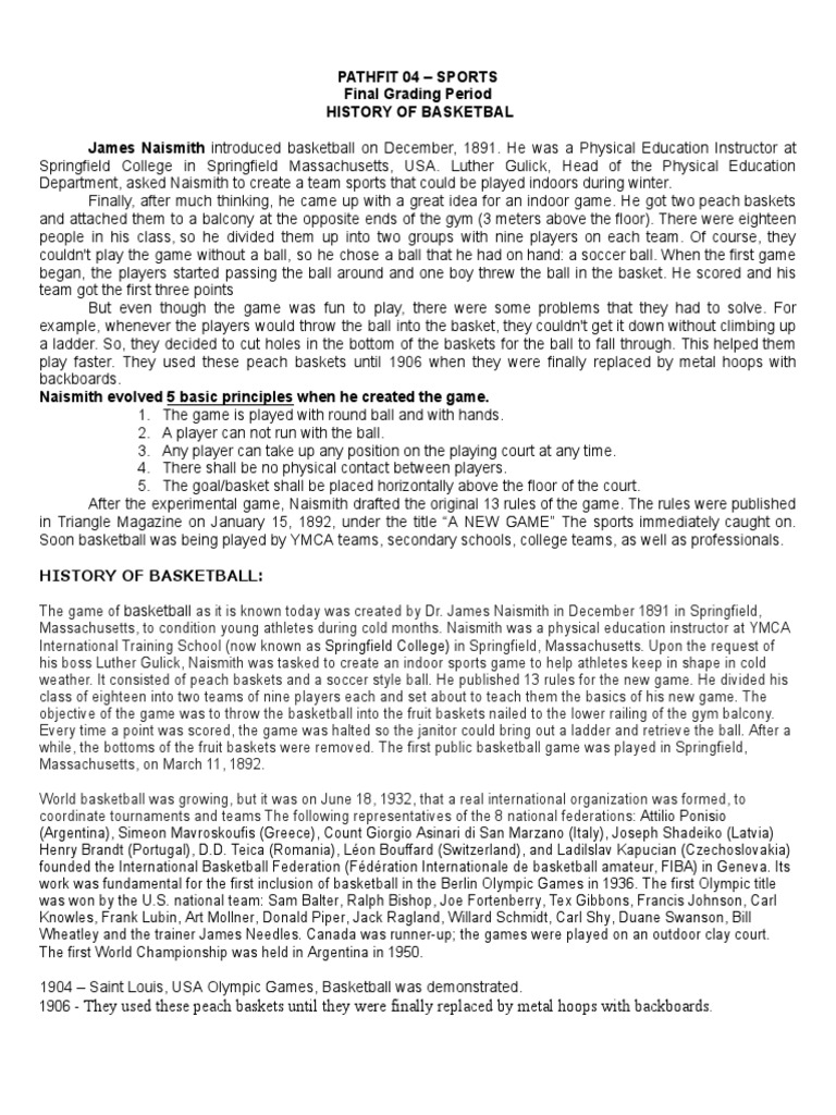 Basketball Lecture Notes | PDF | Referee | Athletic Sports