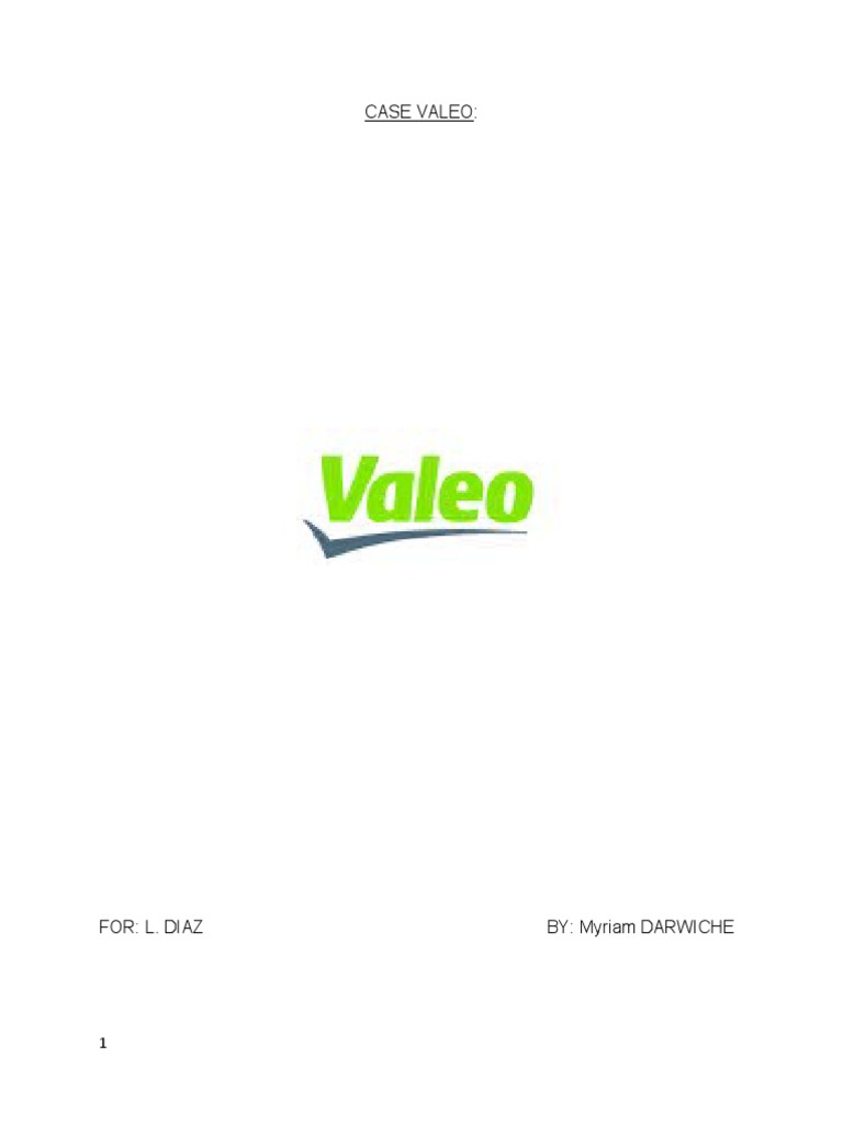 Case Valeo | PDF | Pricing | Market (Economics)
