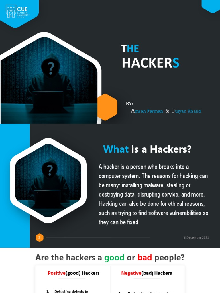 Hackers Presentation by Amran F Qasim | PDF | Security Hacker | White ...