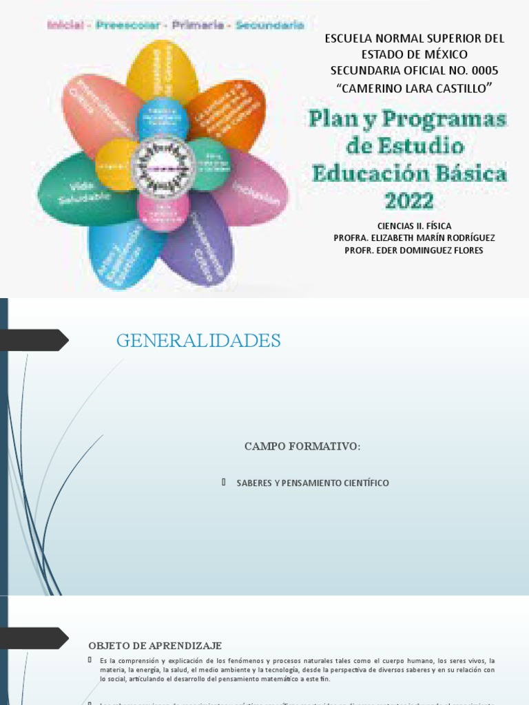 Programa Analítico. Ciencias II. Física. Eli Marín | PDF | Fuerza ...