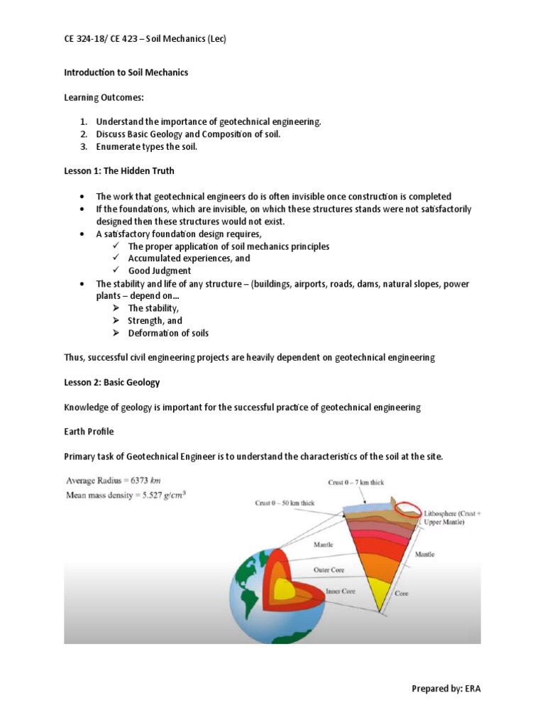 Intro To Soil Mech | PDF | Soil Mechanics | Soil