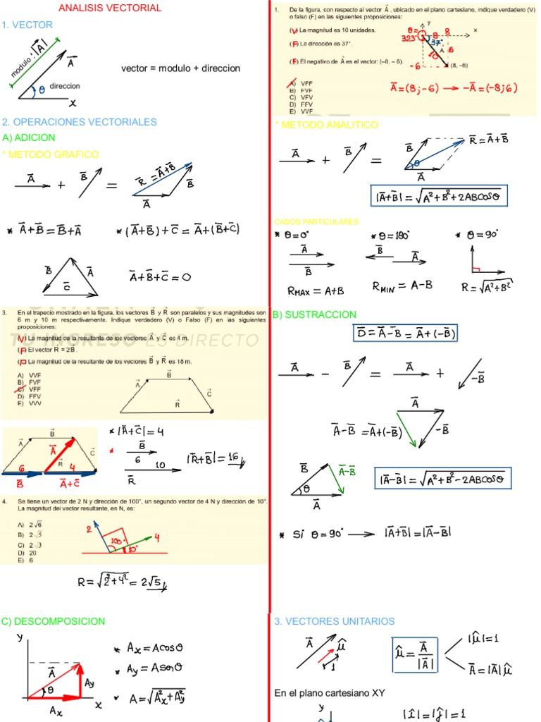 Vectores-Cinematica I | PDF | Velocidad | Vector Euclidiano