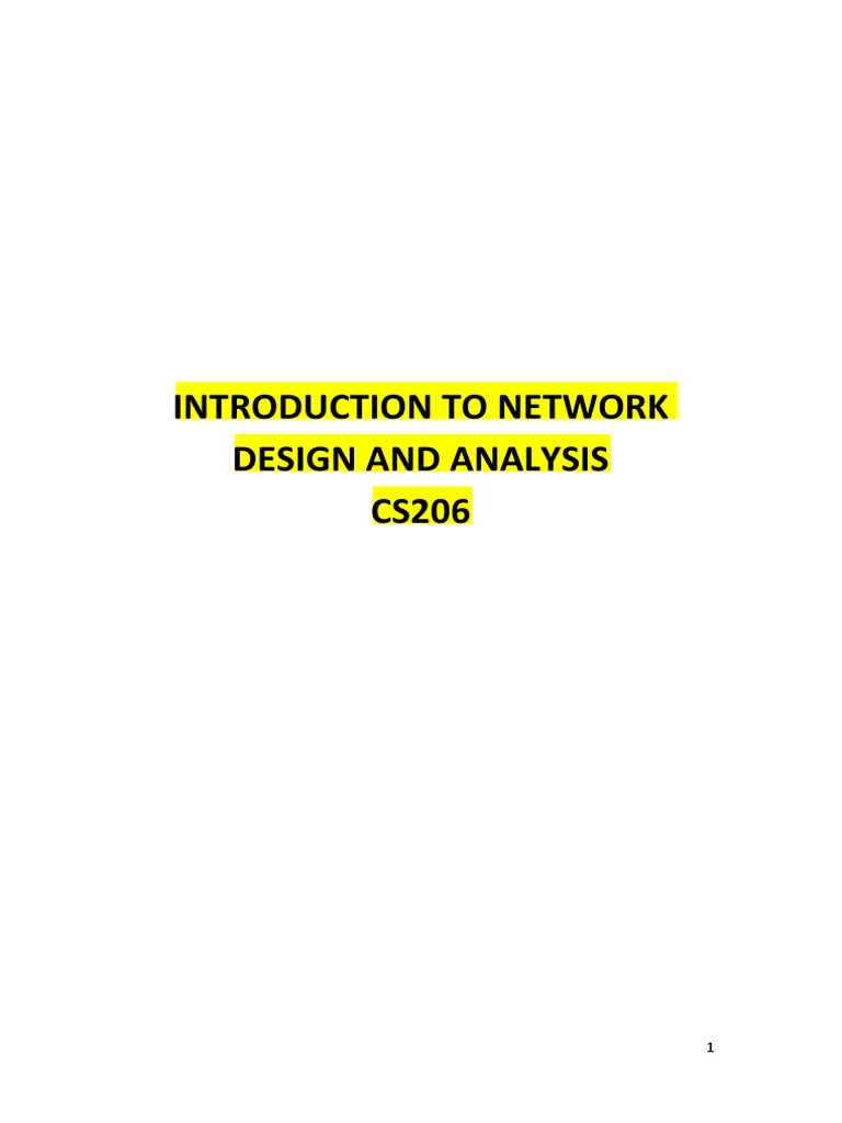Cs206 Course Handouts Updated Pdf Router Computing Computer Network