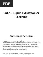 Solid Liquid Extraction | PDF